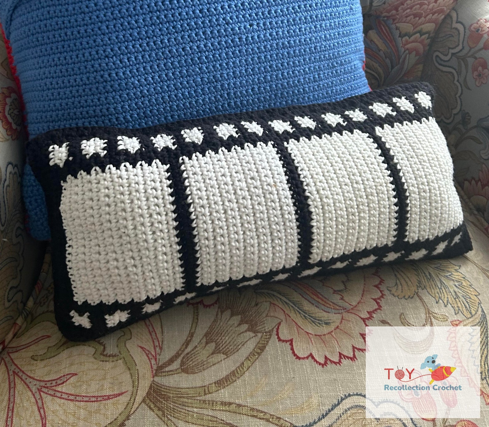 Film Strip Tapestry Crochet Pillow or Market Bag Pattern - Beginner PDF ...