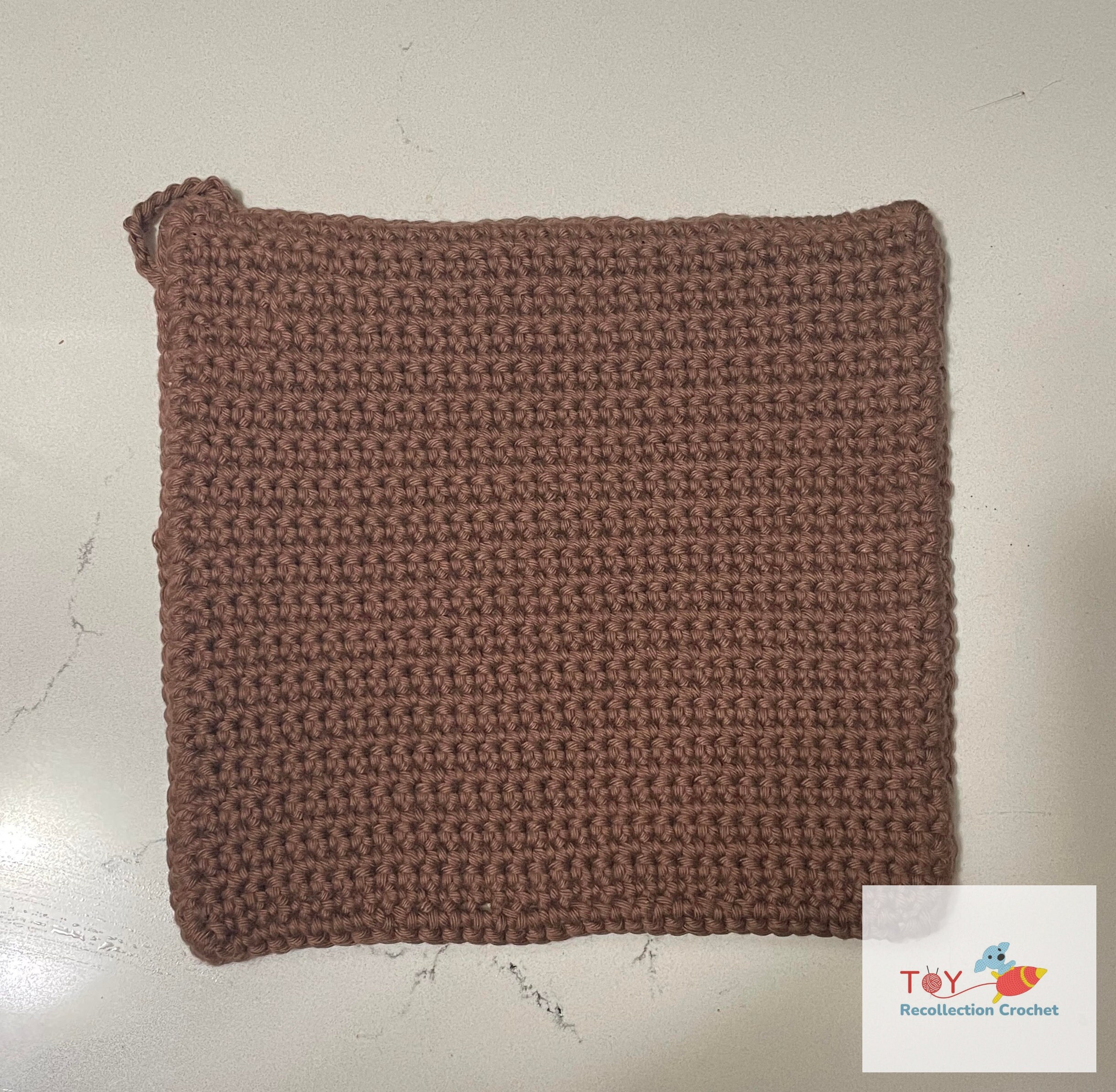 Skull and Crossbones Crochet Potholder Pattern / Beginner / PDF ...