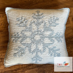 Snowflake Crochet Pillow Pattern / Beginner / PDF Crochet Pattern ...