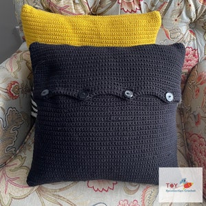 Vampire Fangs Tapestry Crochet Pillow Pattern - Beginner PDF - Vampire ...