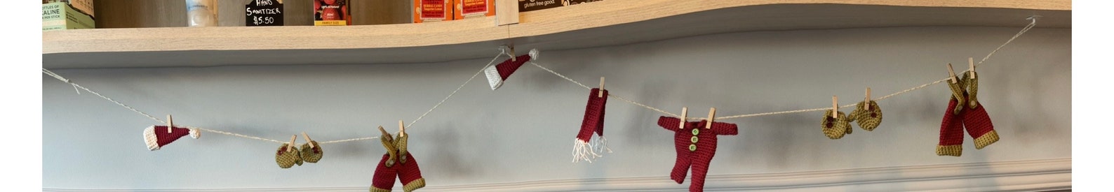 Santa's Clothesline - Crochet Pattern in Amigurumi Style / Christmas ...