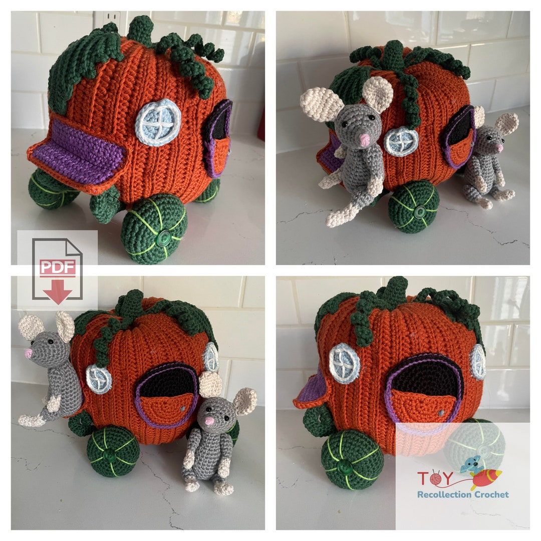 Princess Pumpkin Carriage / Crochet Pattern in Amigurumi Style / Royal ...