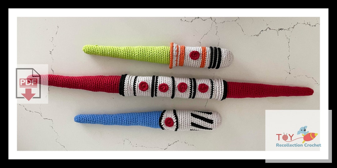 Laser Swords Crochet Pattern / Beginner / PDF Crochet Pattern / Space ...