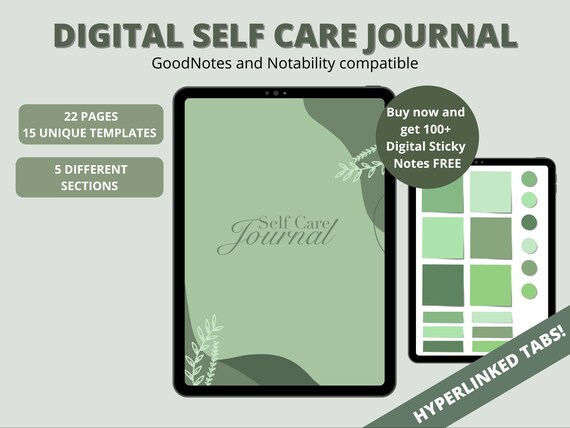 Self Care Journal Digital Journal Digital Planner | Etsy