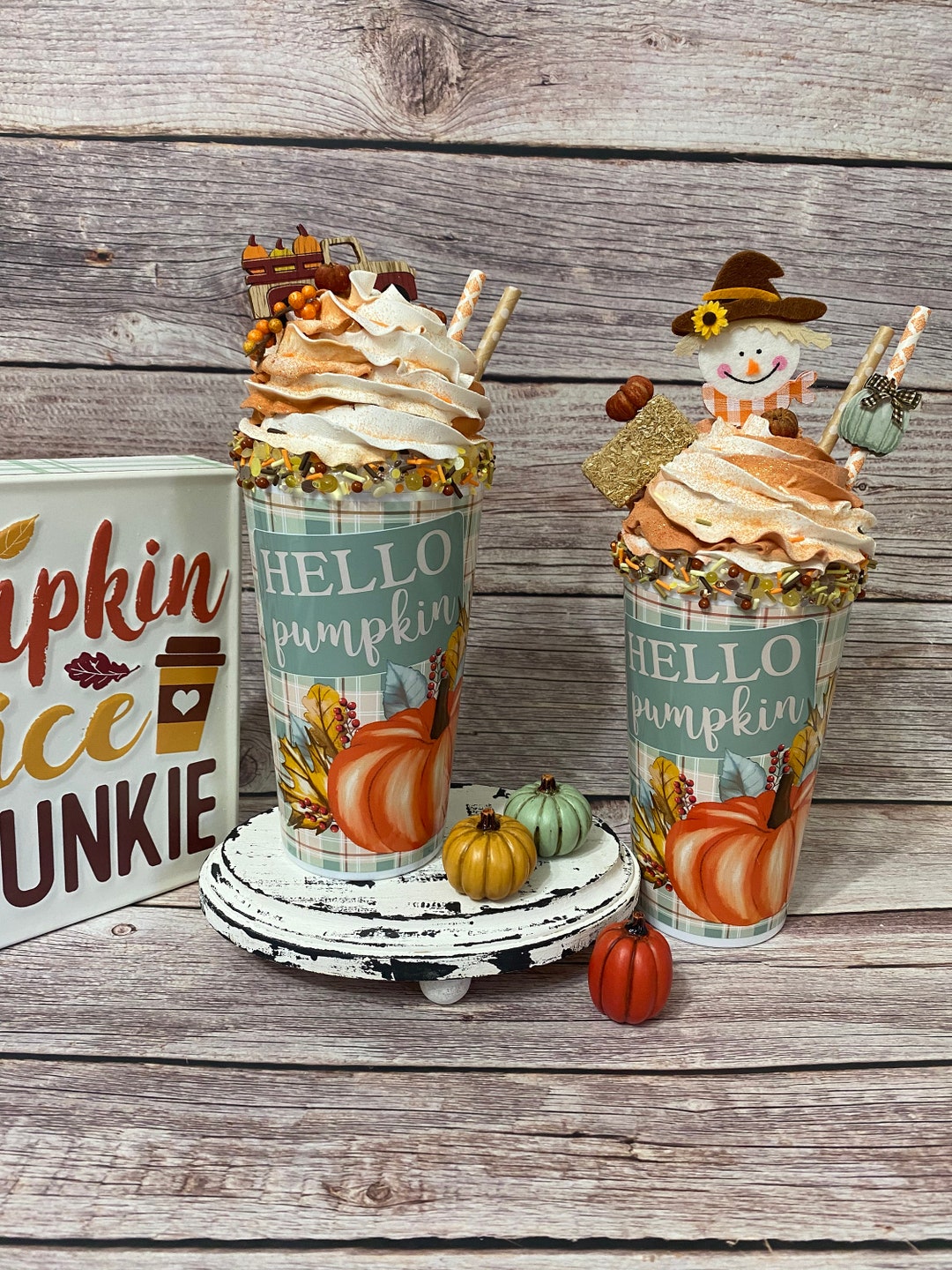 Faux Fall Shake/latte/food Prop/fake Shake - Etsy