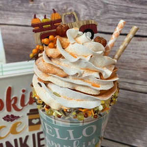 Faux Fall Shake/latte/food Prop/fake Shake - Etsy