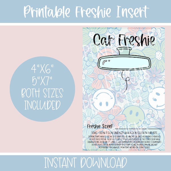 Car Freshie Bag Inserts Download - Etsy