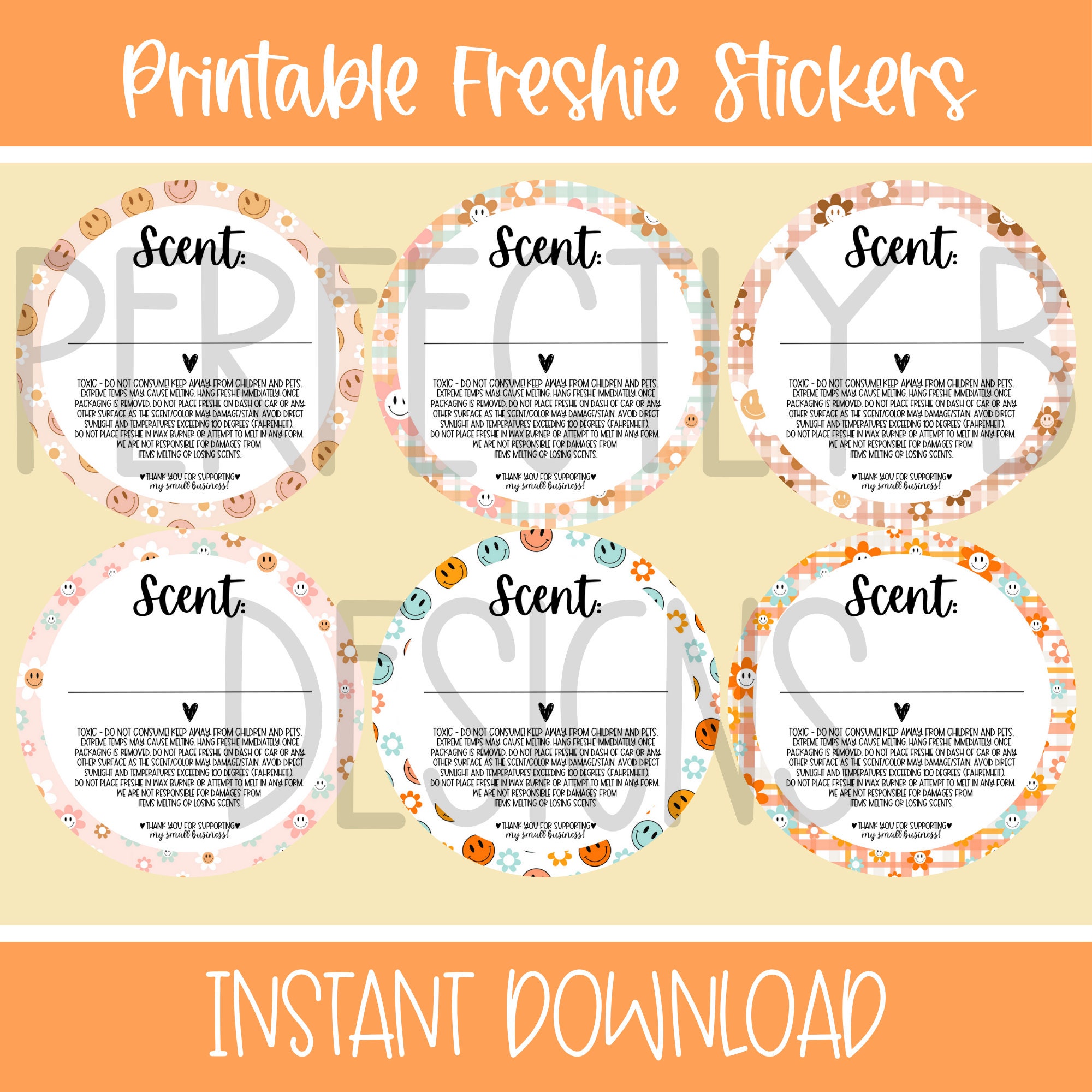 PNG File Download | Freshie Scent Stickers | Freshie Circle Sticker ...