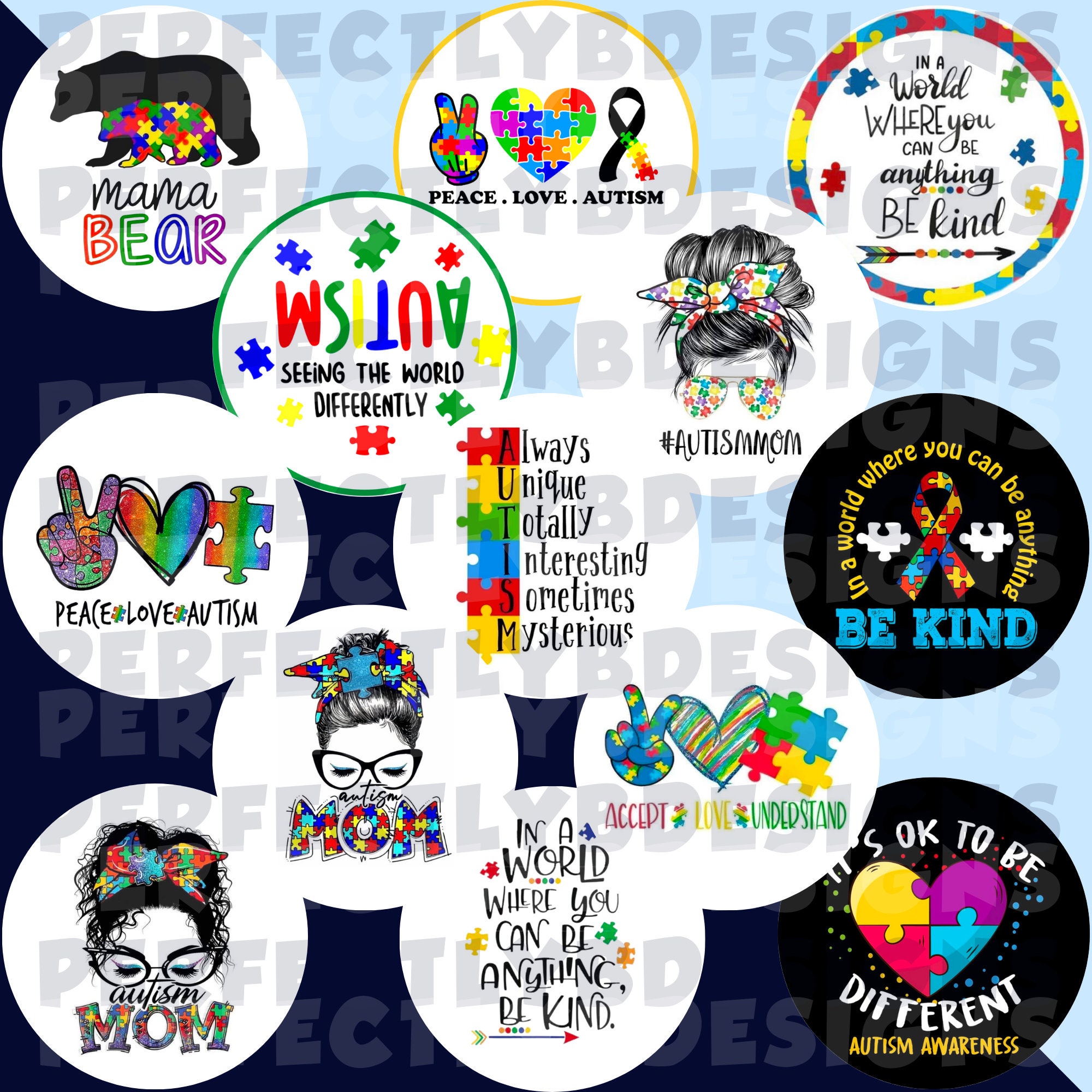 Autism Awareness Grab Bag | Freshie Cardstock | Circle Cardstock ...