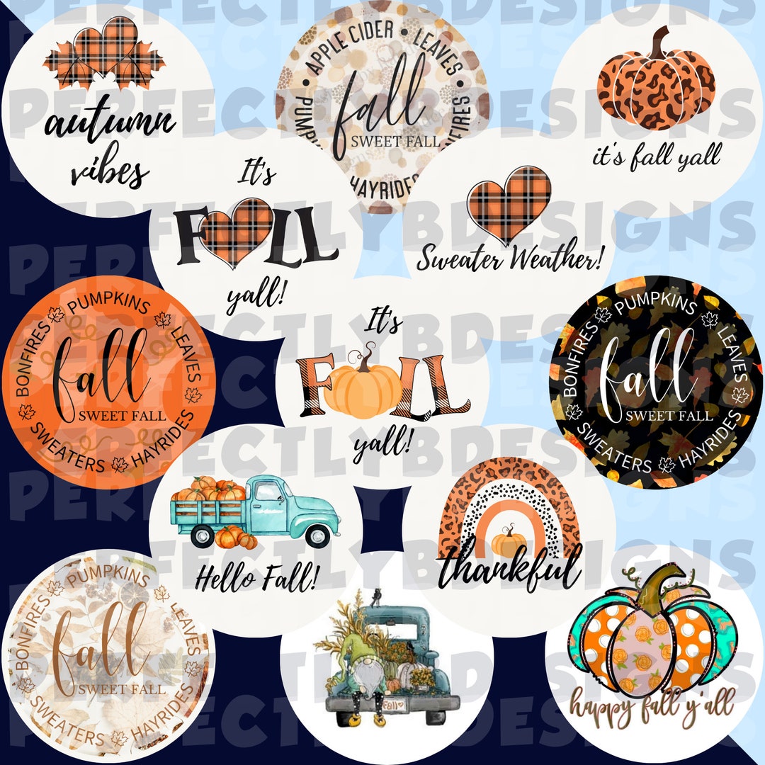 Fall Grab Bag Freshie Cardstock Circle Cutouts Car - Etsy