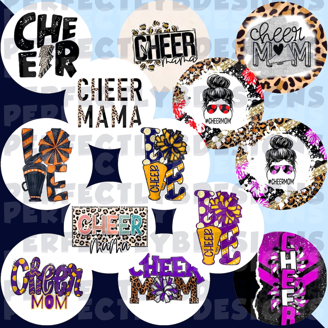 Cheer Mom Grab Bag | Circle Cardstock Cutouts | Car Freshies | Freshie ...