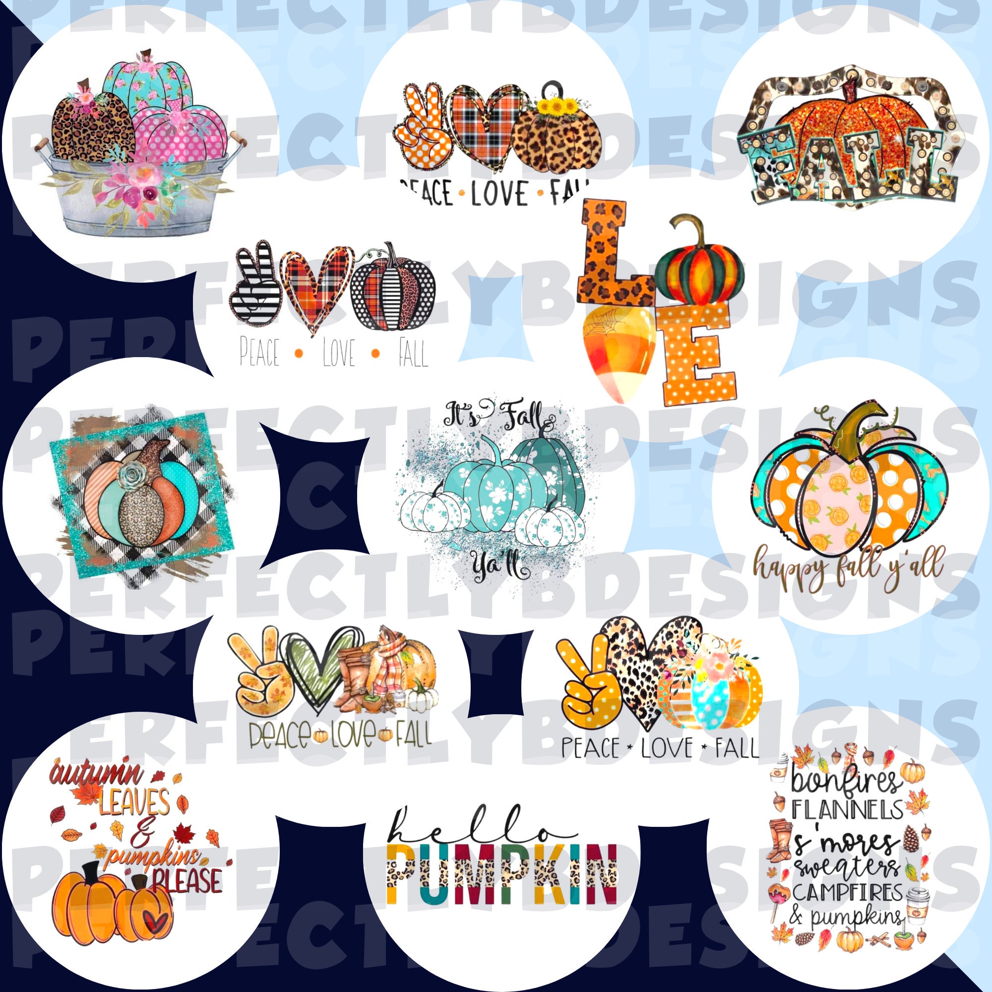 Fall Grab Bag Freshie Cardstock Circle Cutouts Car - Etsy