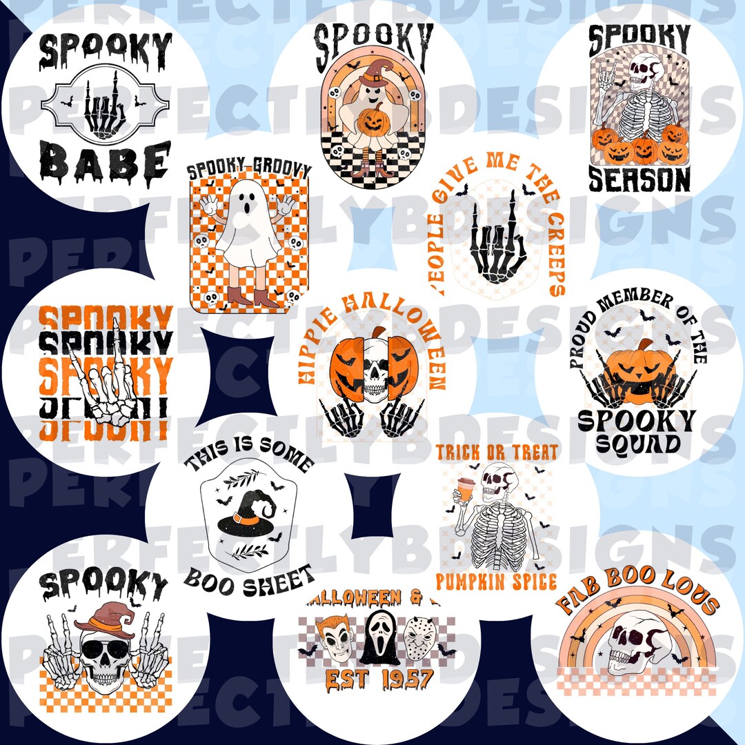 Retro Halloween Grab Bag | Circle Cardstock Cutouts | Car Freshies ...