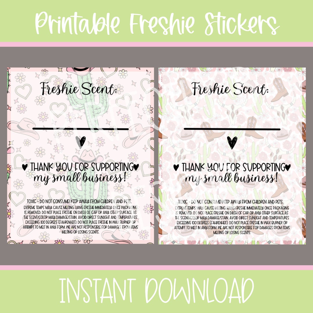 PNG File Download | Freshie Scent Stickers | Freshie Stickers | Freshie ...