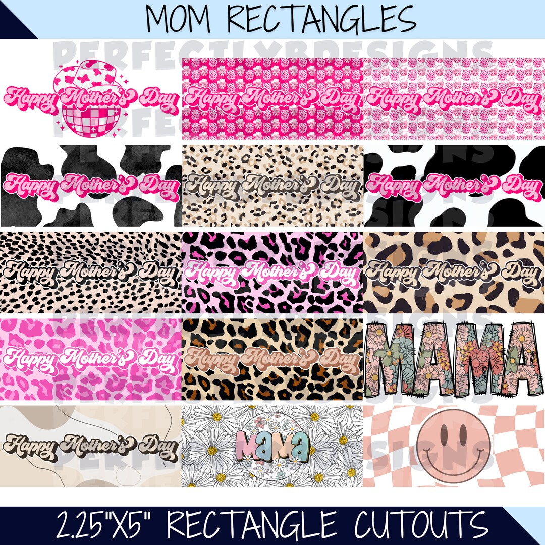 Mom Rectangle Cutouts Freshie Cardstock Mama Grab Bag Mom Life Mom ...