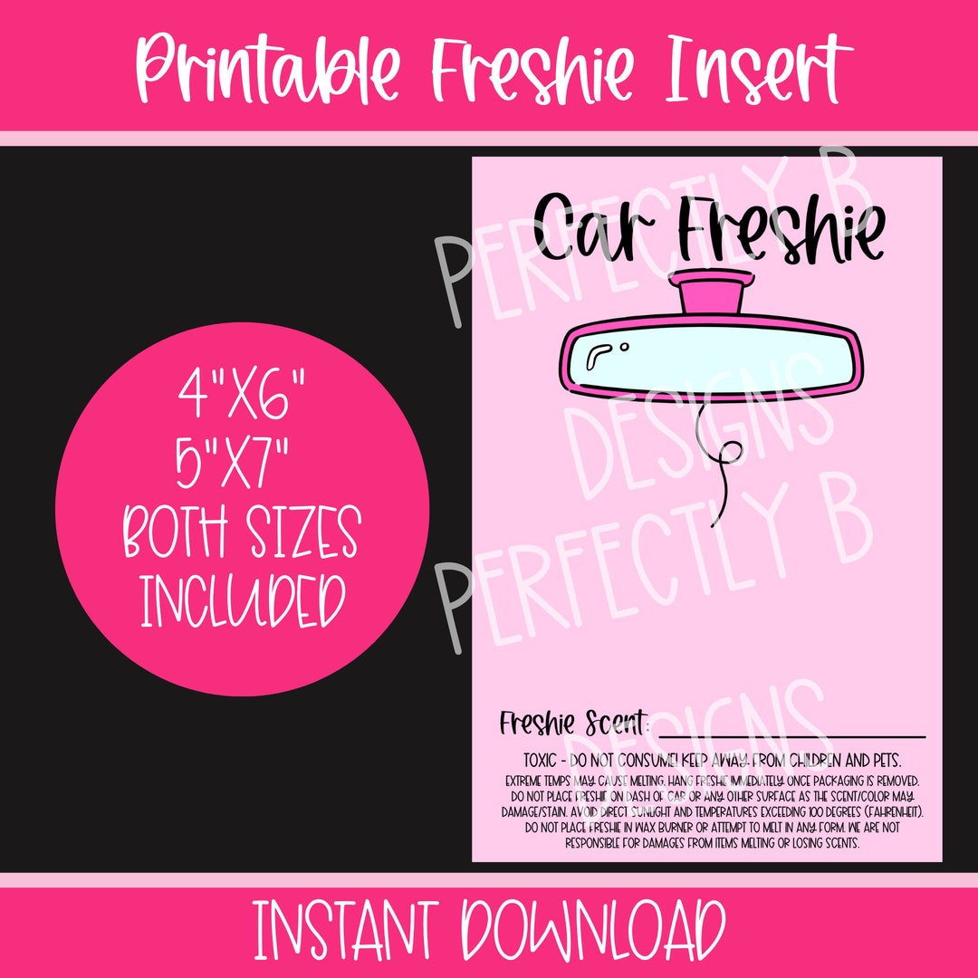 PNG File Download | Freshie Scent Inserts | Freshie Car Mirror Inserts ...