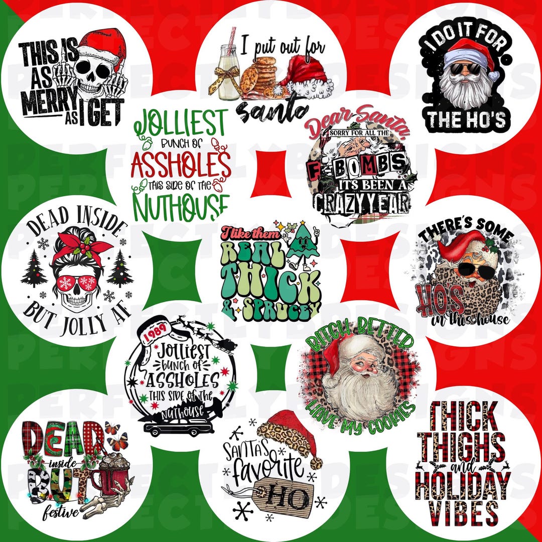 Funny Christmas Grab Bag | Circle Cutouts | Savage Christmas | Car ...