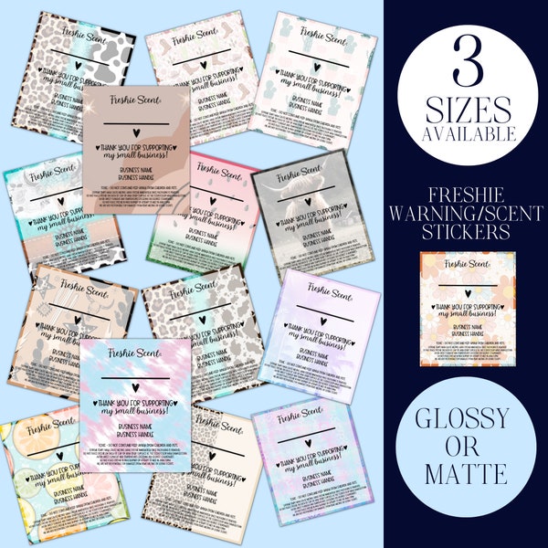 Freshie Scent Label - Etsy