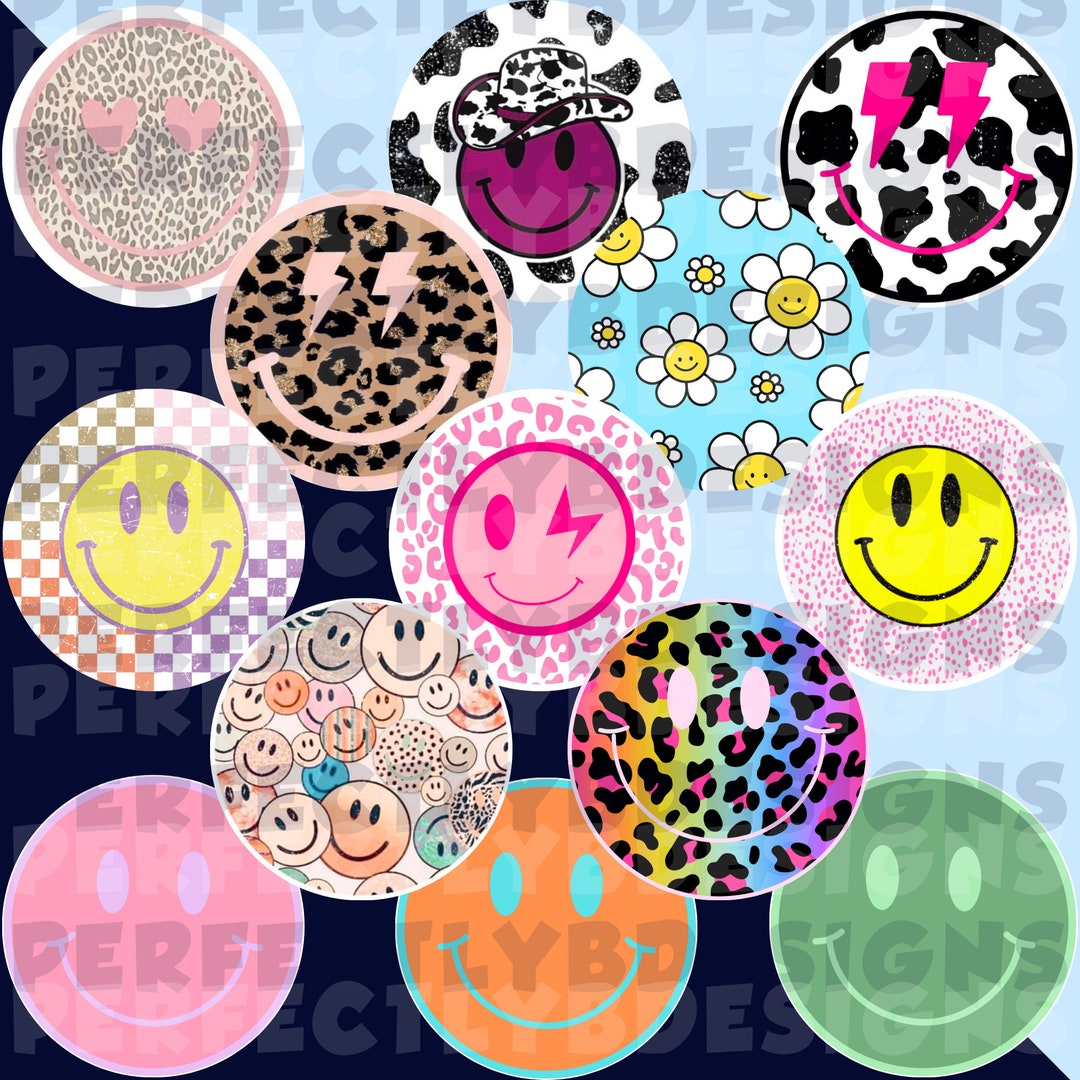 Smiley Faces All Smiles Grab Bag Circle Cardstock Cutouts Car Freshies ...
