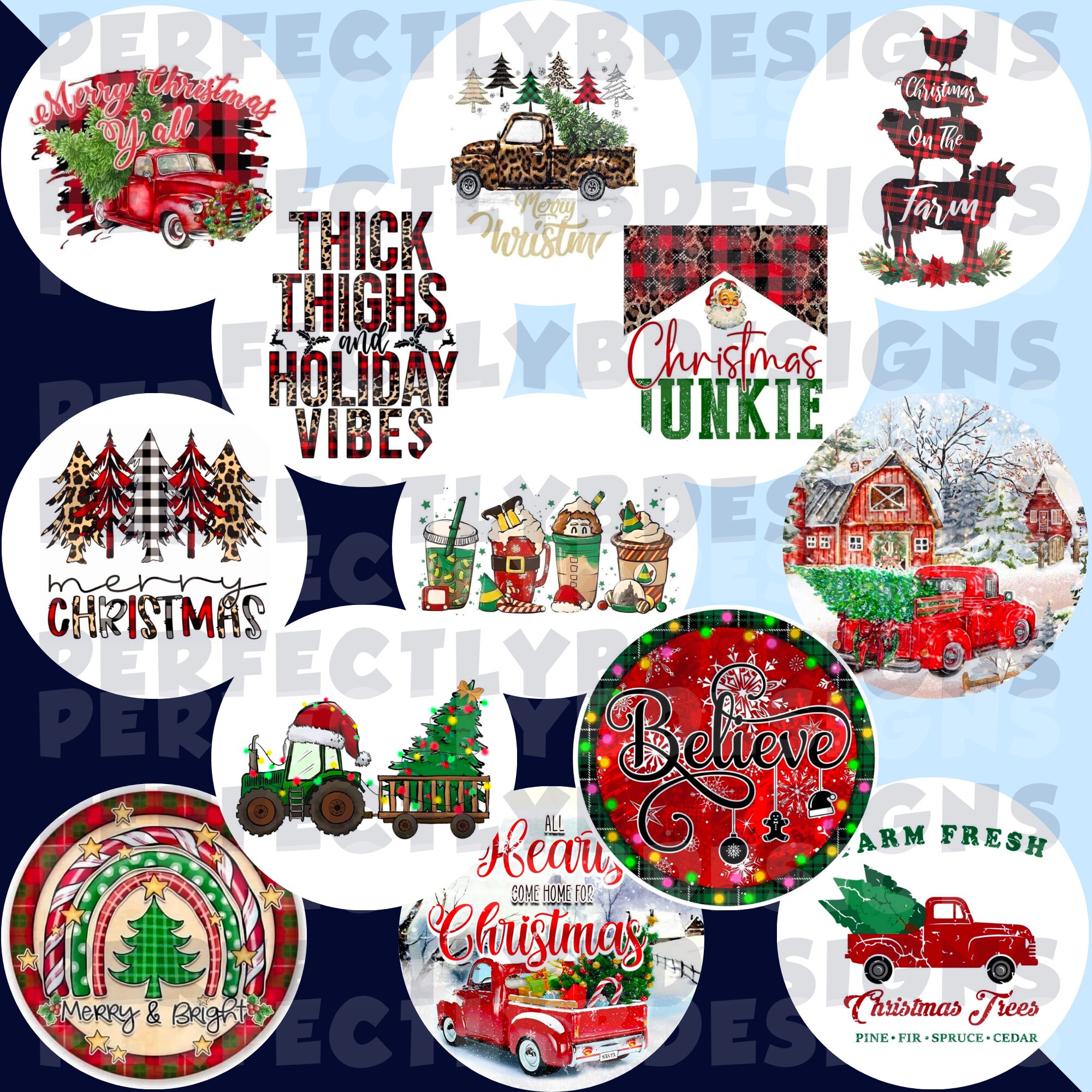 Christmas Grab Bag | Circle Cutouts | Grinchmas | Car Freshies ...