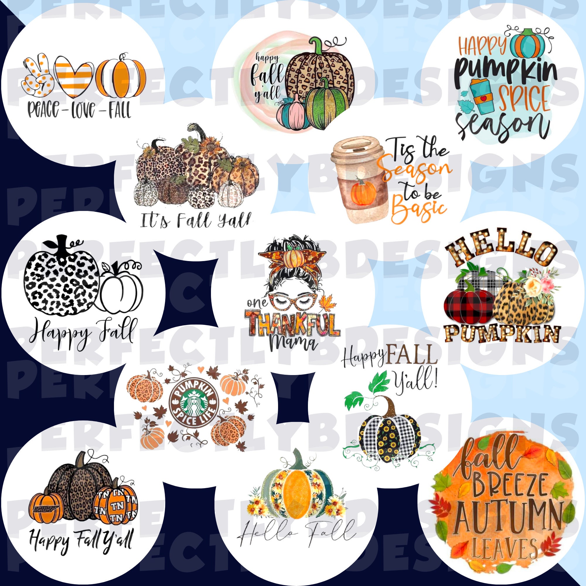 Fall Grab Bag | Freshie Cardstock | Circle Cutouts | Car Freshies ...
