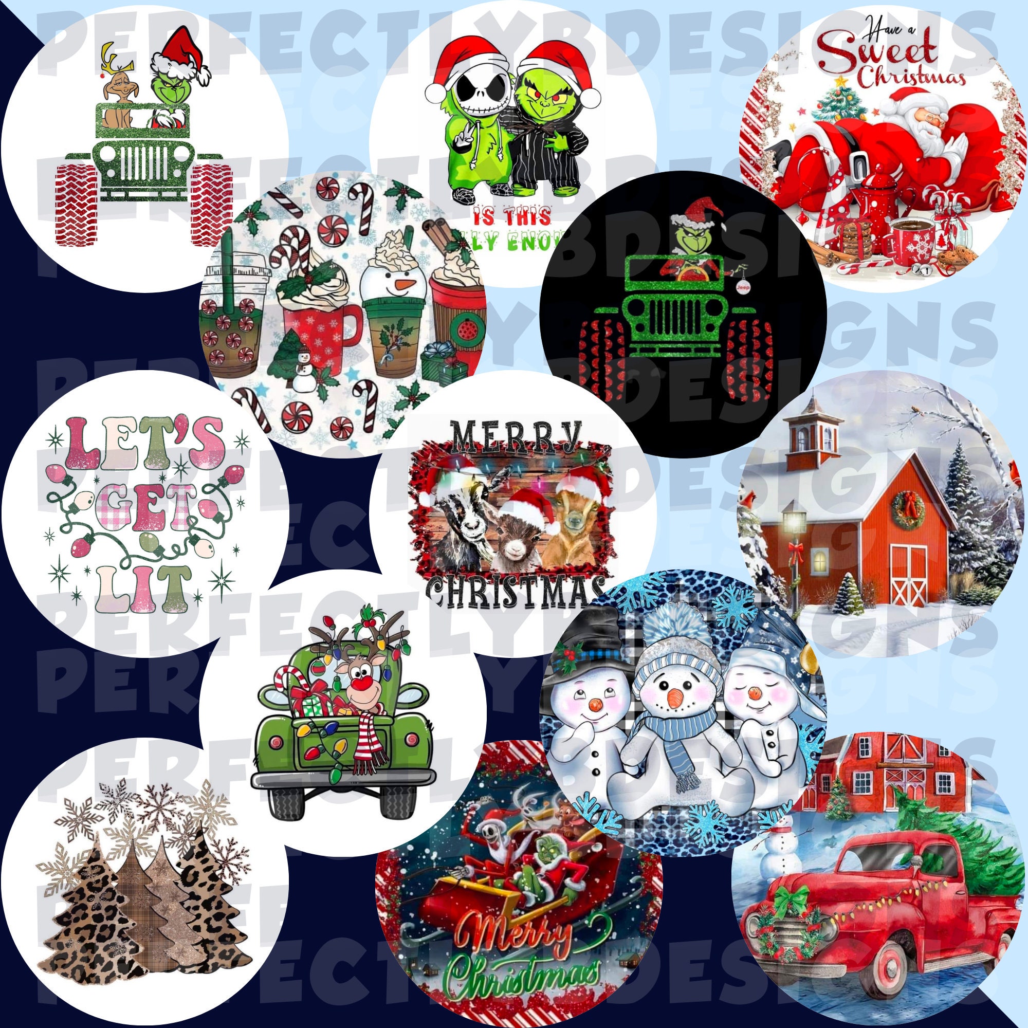 Christmas Grab Bag | Circle Cutouts | Grinchmas | Car Freshies ...