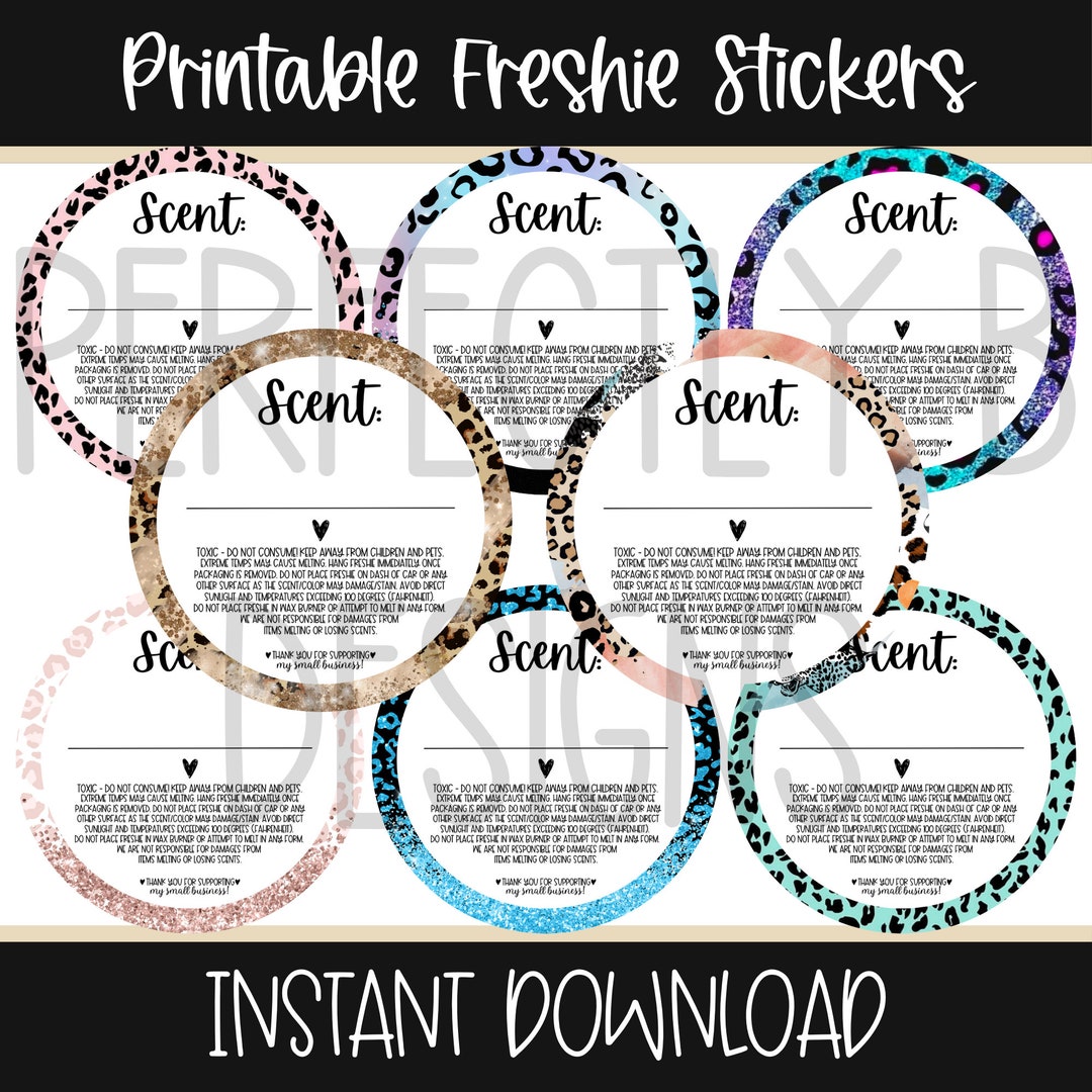 PNG File Download | Freshie Scent Stickers | Freshie Warning Circle ...