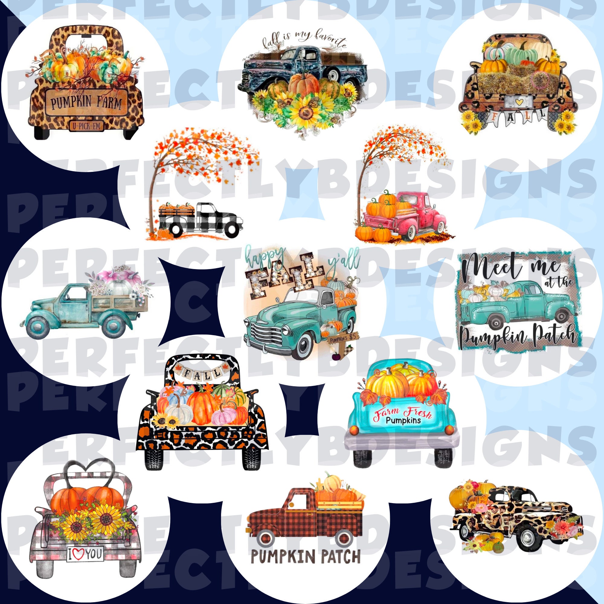 Fall Grab Bag Freshie Cardstock Circle Cutouts Car - Etsy