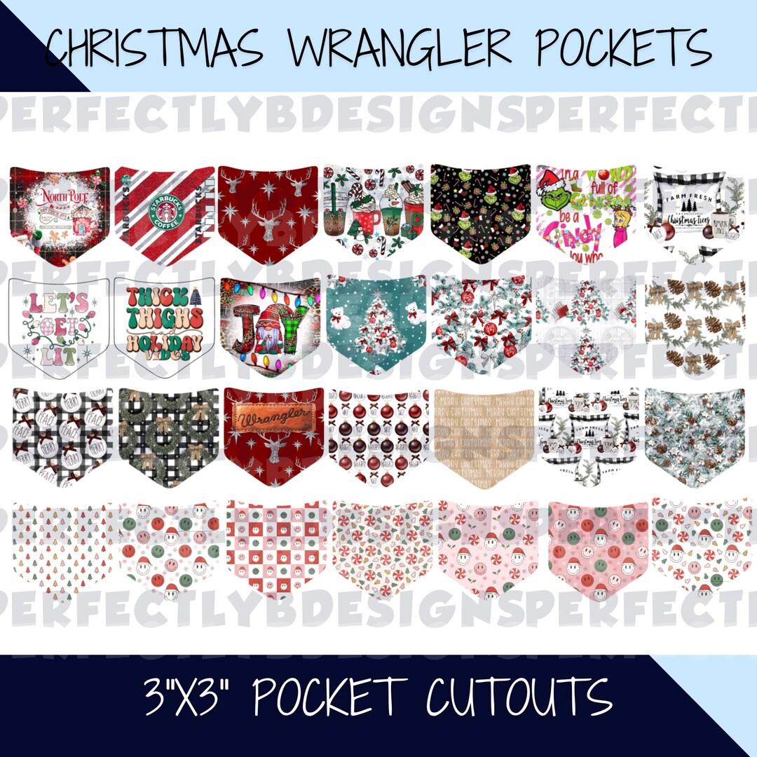 Christmas Pockets Grab Bag | Pocket Cutouts | Car Freshies | Freshie ...