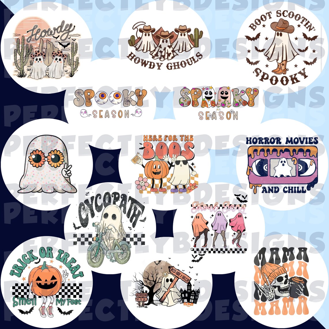 Retro Halloween Grab Bag | Circle Cardstock Cutouts | Car Freshies ...