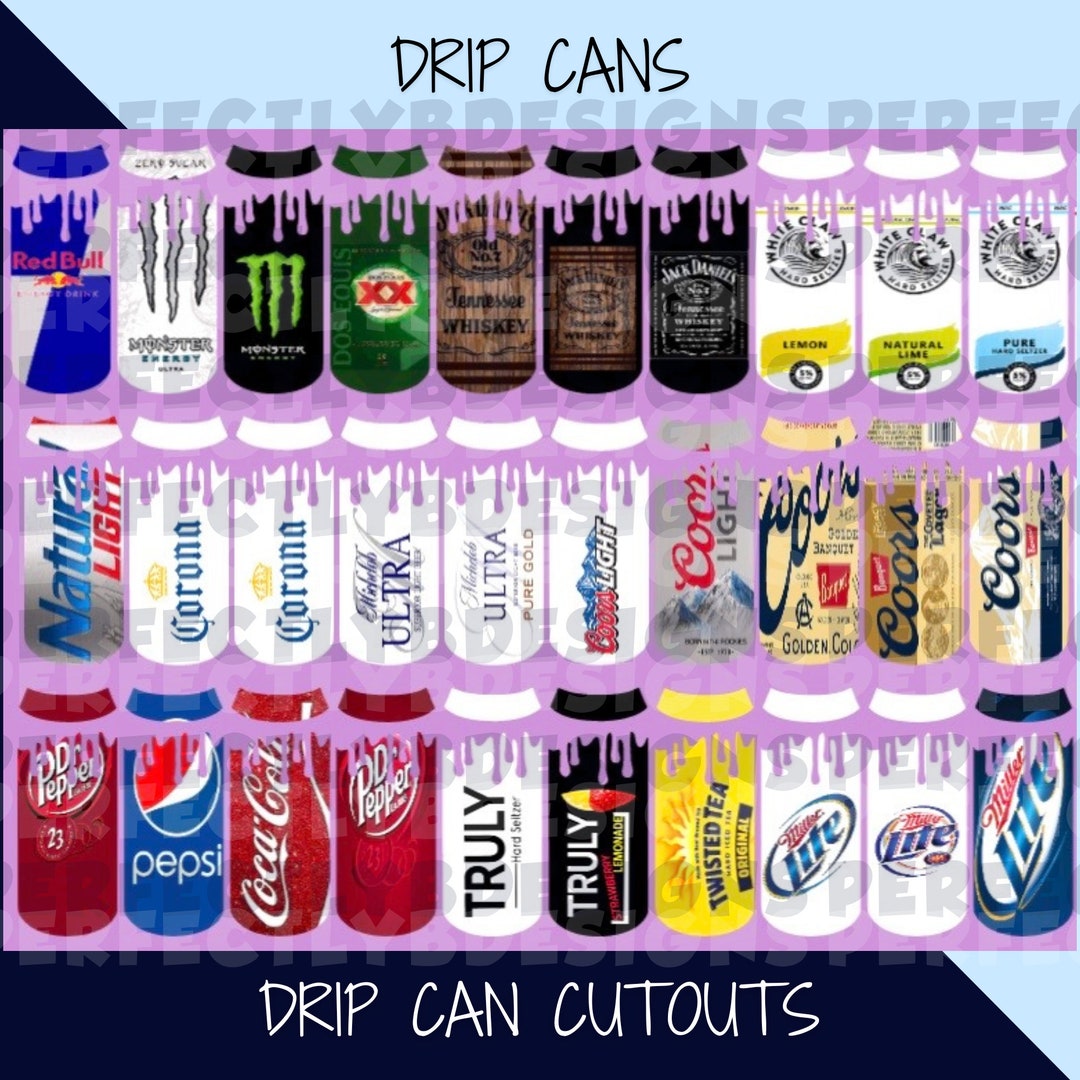Drip Can Cutouts Grab Bag | Custom Sizes | Freshie Cardstock | Car ...