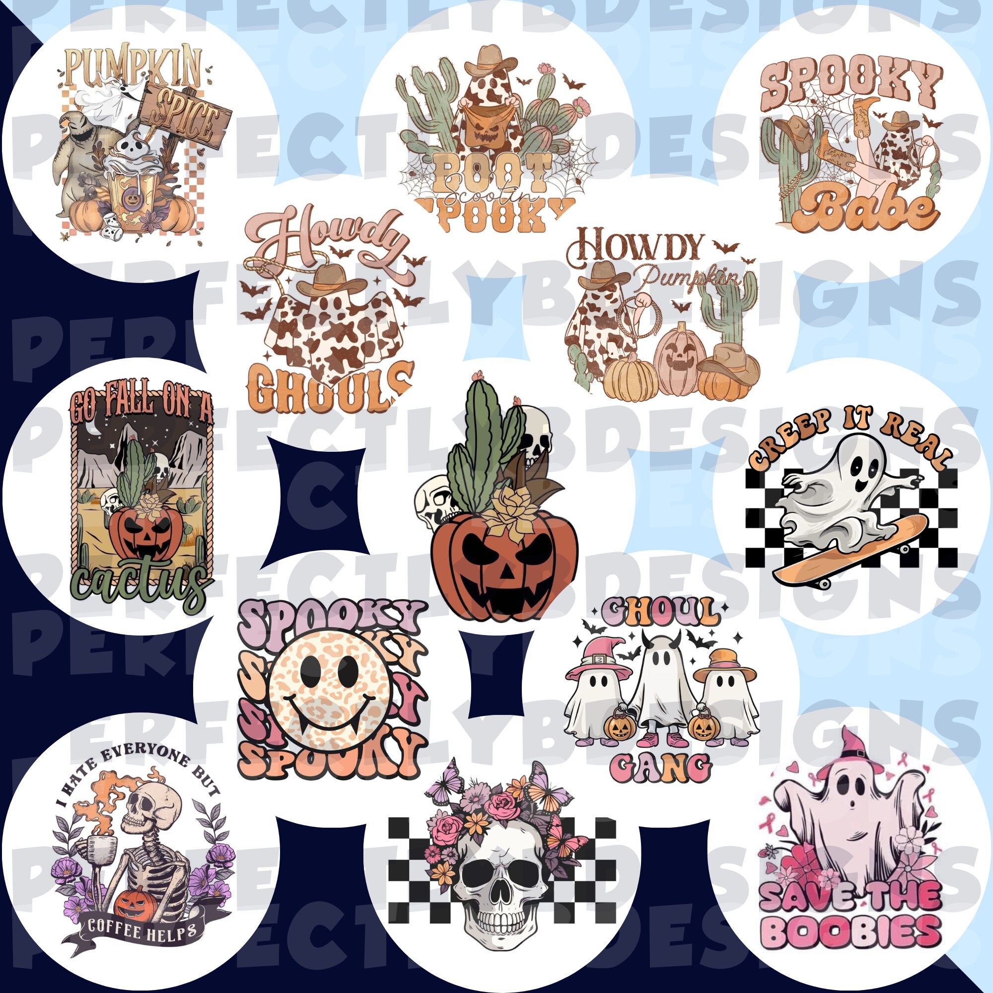 Retro Halloween Grab Bag | Circle Cardstock Cutouts | Car Freshies ...