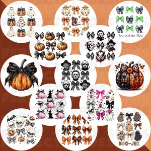 Mixed Halloween Grab Bag | Circle Cutouts | Retro Halloween | Pink ...