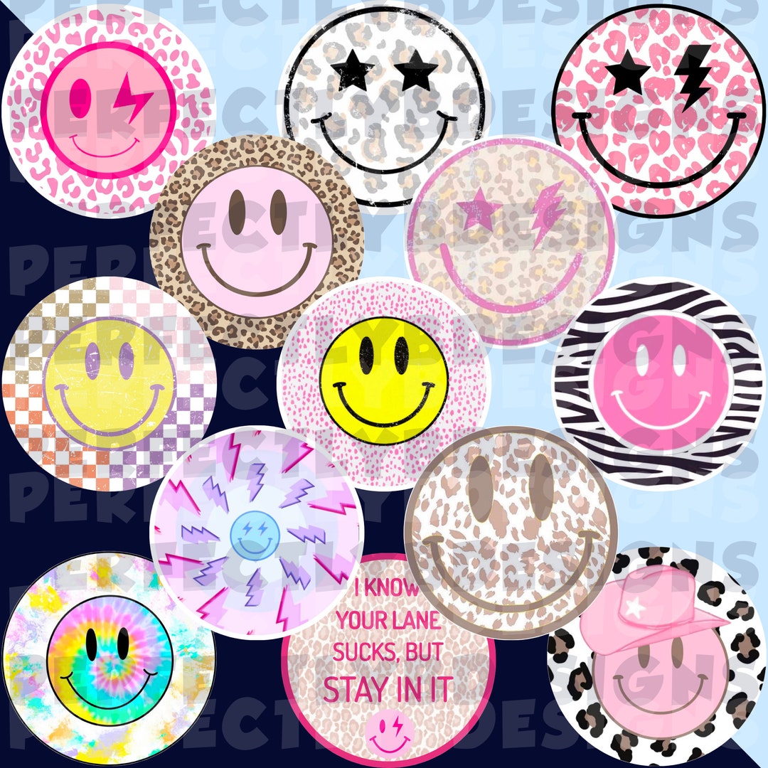 Smiley Faces | All Smiles Grab Bag | Circle Cardstock Cutouts | Car ...