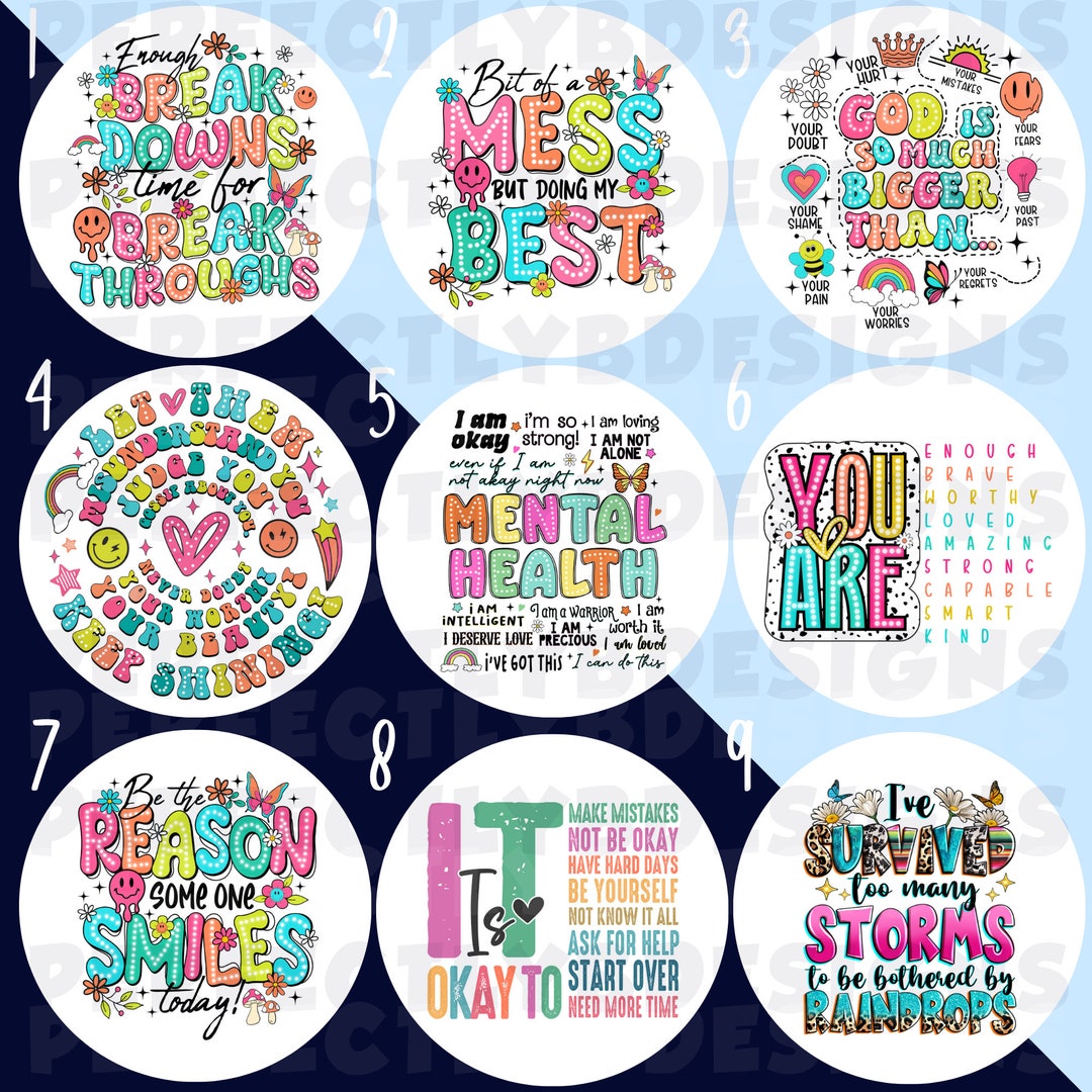 Colorful Positive Quotes Grab Bag | Circle Cutouts | Freshie Cardstock ...