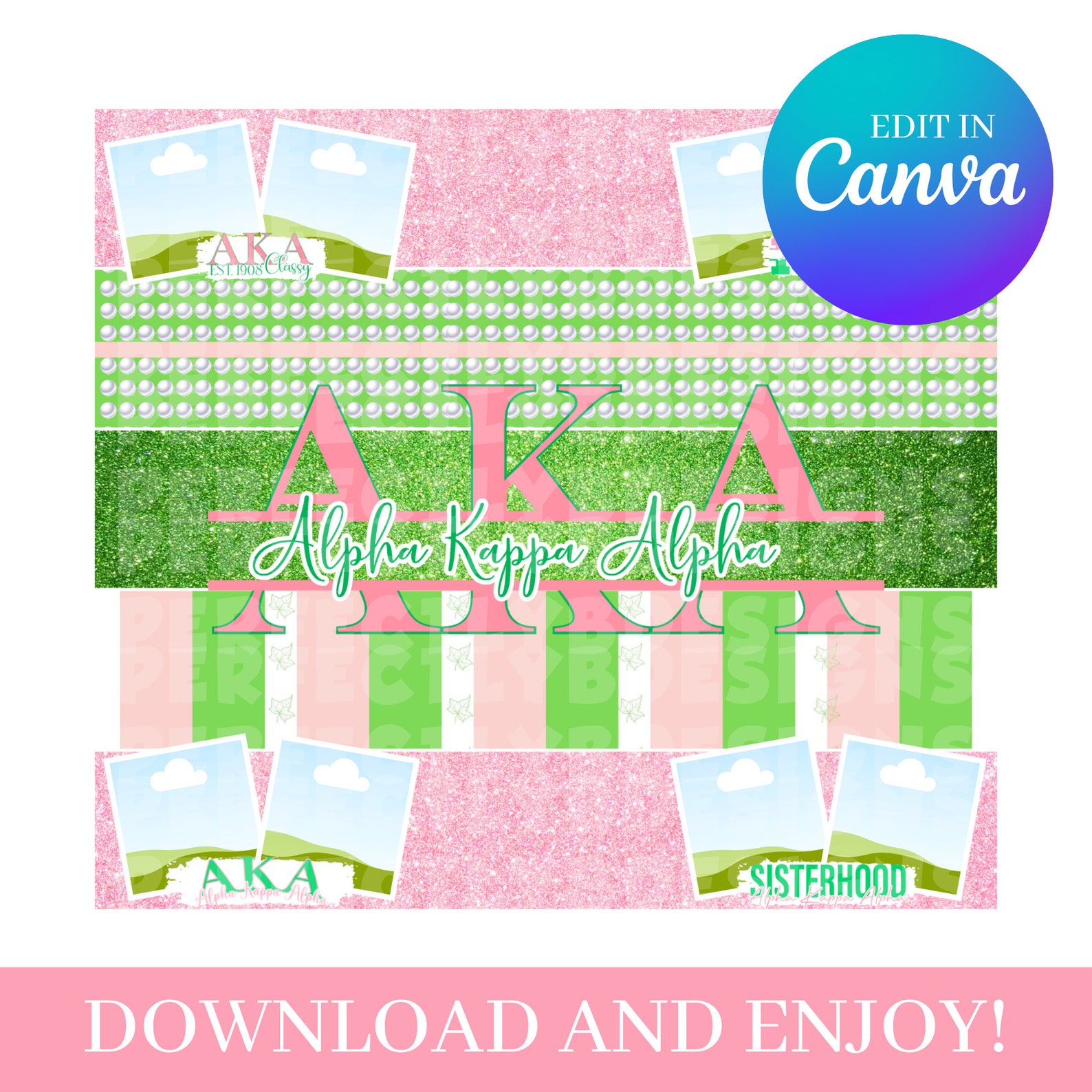 Editable Sublimation Tumbler Wrap Editable Canva Template - Etsy