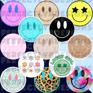 Smiley Faces All Smiles Grab Bag Circle Cardstock Cutouts Car Freshies ...