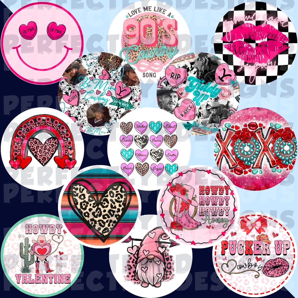 Valentine's Day Grab Bag | Circle Cardstock Cutouts | Car Freshies ...