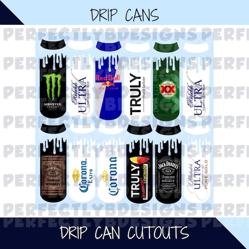 Christmas Drip Can Cutouts Grab Bag Custom Sizes Freshie - Etsy