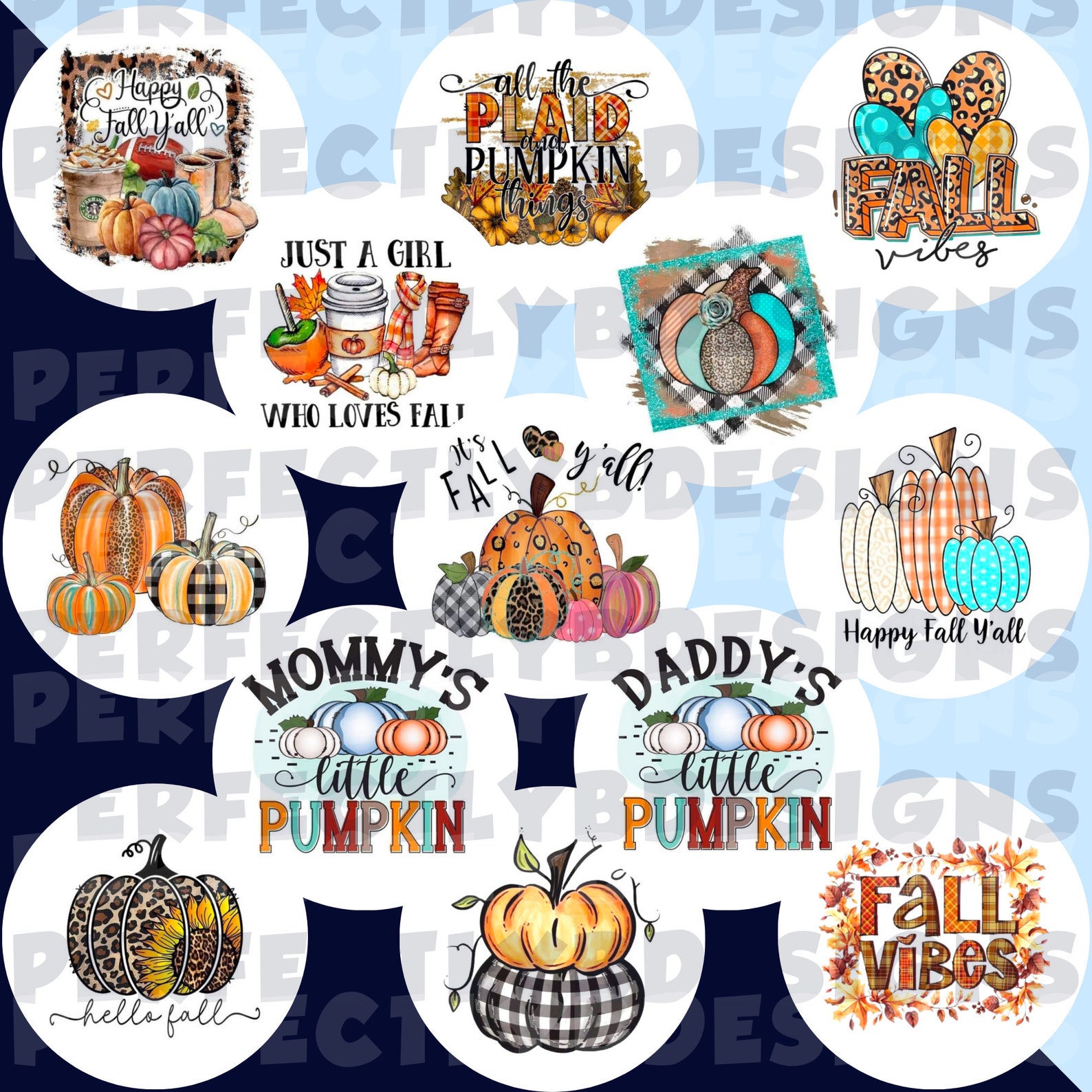 Fall Grab Bag Freshie Cardstock Circle Cutouts Car - Etsy