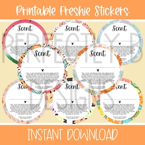 PNG File Download | Freshie Scent Stickers | Freshie Circle Sticker ...