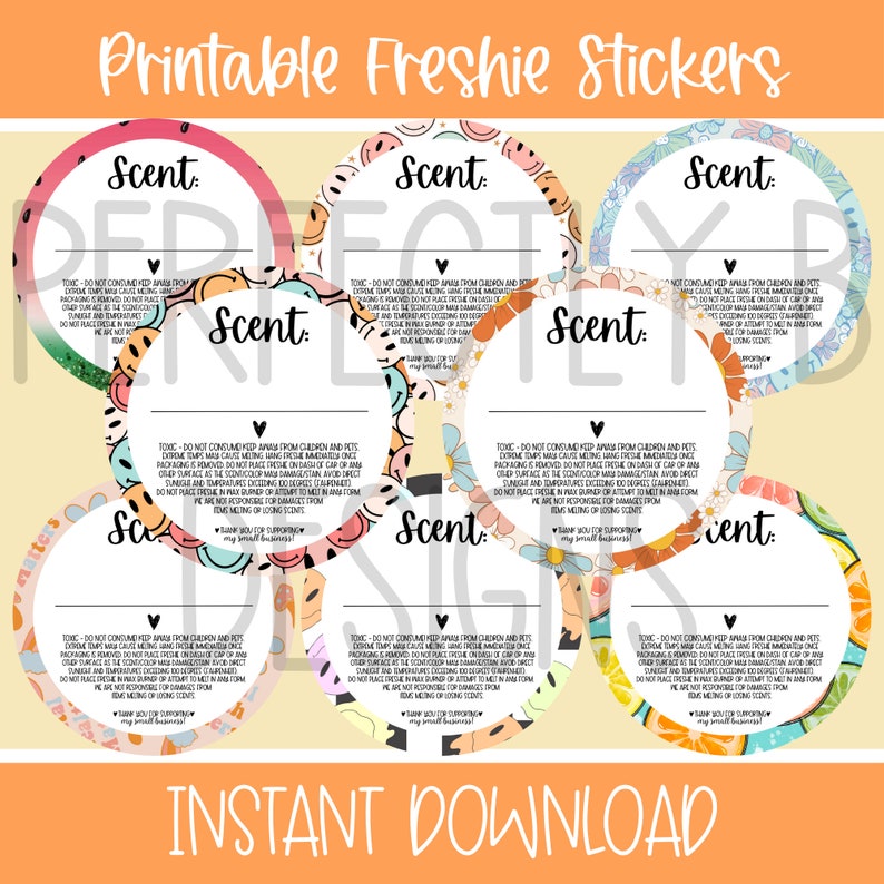PNG File Download | Freshie Scent Stickers | Freshie Circle Sticker ...