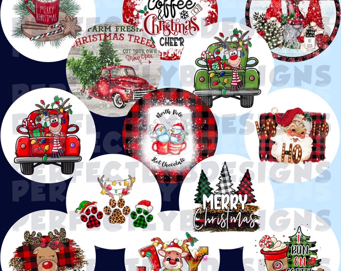 Christmas Grab Bag Circle Cutouts Grinchmas Car Freshies Freshie ...
