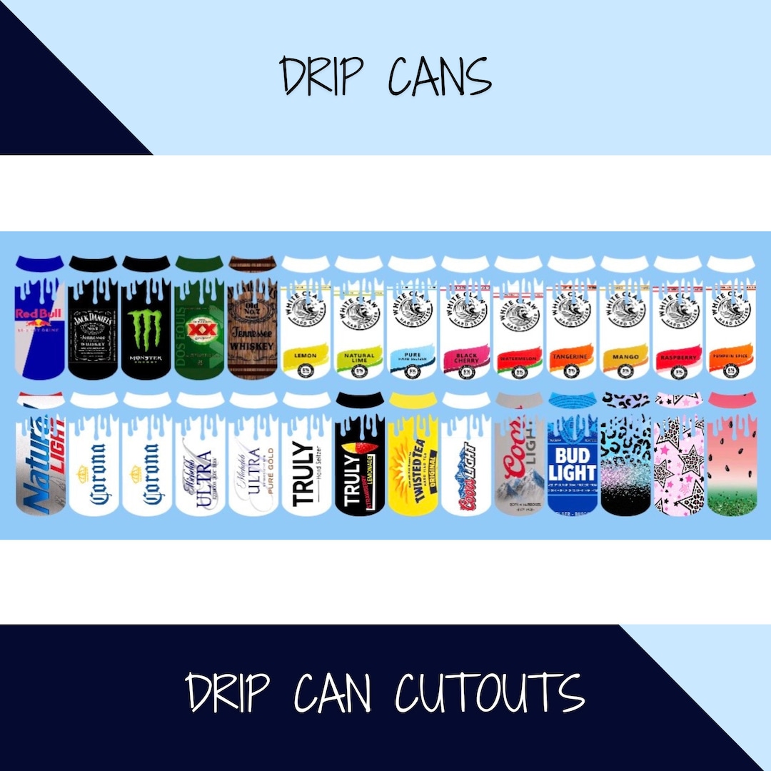 Drip Can Cutouts Grab Bag Custom Sizes Freshie Cardstock Car Freshies ...