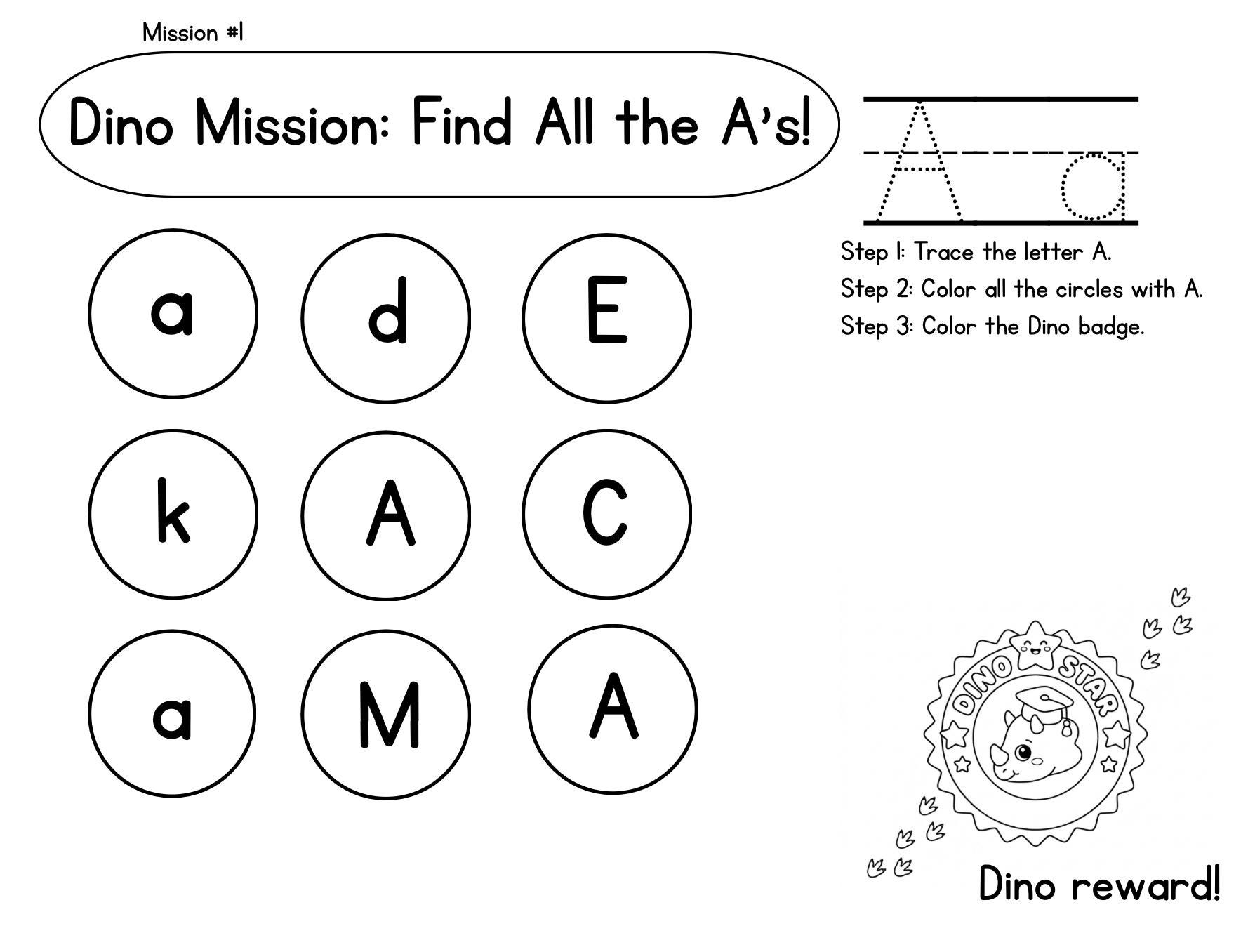 Dinosaur Letter Tracing Book | Alphabet Handwriting Practice (PDF) - Etsy