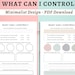 Control Worksheet | Circle of Control | Mental Health | Anxiety Relief ...