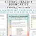Setting Boundaries Workbook Worksheet Book | Healing Mental Health ...