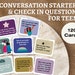 Teen Therapy Conversation Question Cards | Icebreaker Topics ...