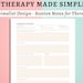 Therapy Session Progress Notes for Therapists | Counseling Session ...