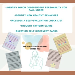 Codependency Recovery Self Therapy Coping Cards | Codependent Emotional ...